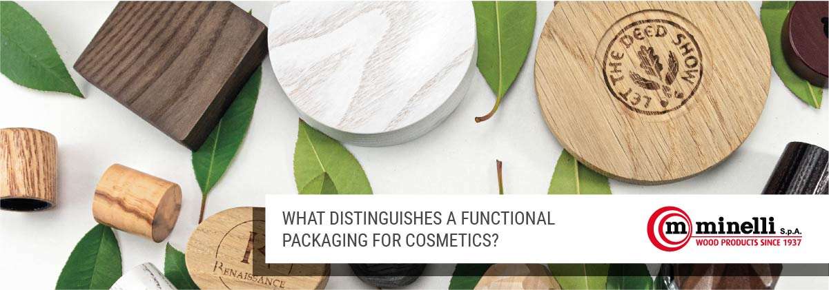 What distinguishes functional packaging for cosmetics?